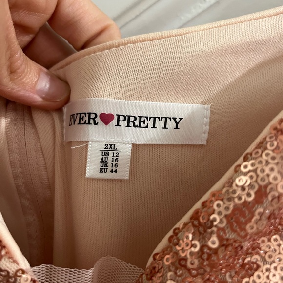 Ever Pretty | Dresses | Ever Pretty Rose Gold Sequin Dress | Poshmark